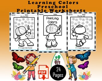 Alphabet Worksheets Printable Tracing Coloring Homeschool Teacher Kids ...