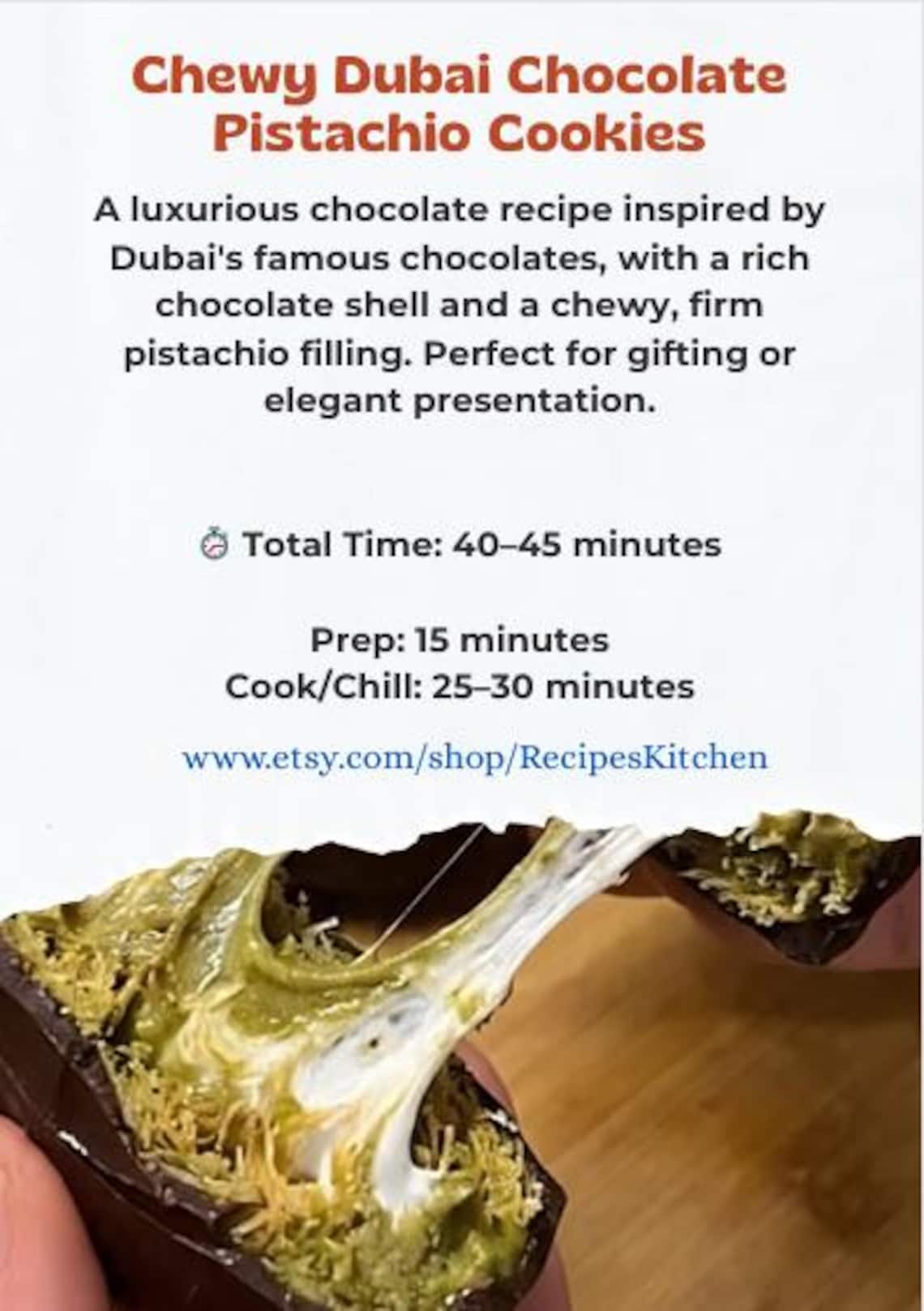 Chewy Dubai Chocolate Cookie Recipe | Easy & Guaranteed Recipe – Works ...
