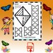 Spring Kite Kids Printable Craft Template, Creative Writing, Paper ...