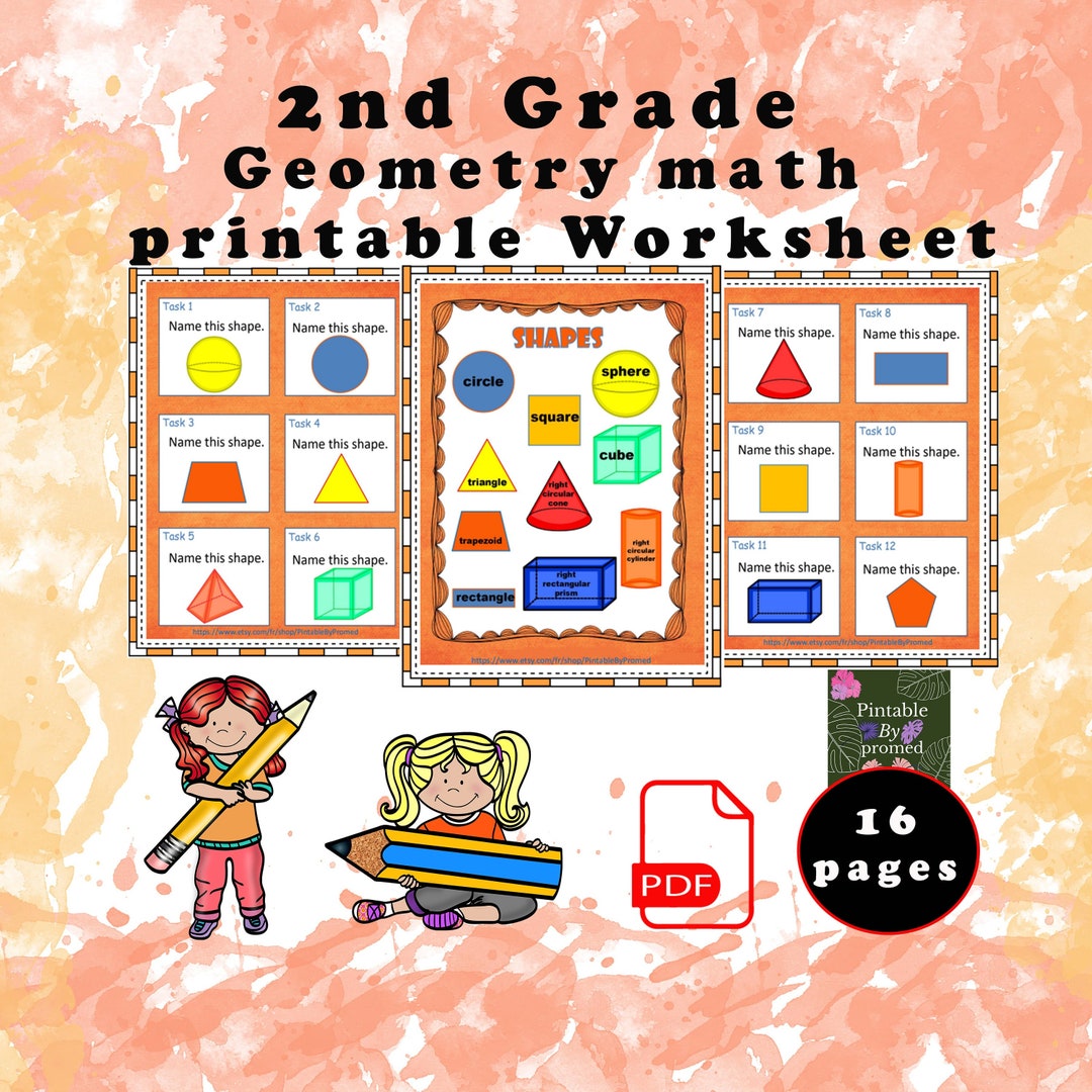2nd Grade Geometry,2nd Grade Math Worksheets | Addition, Printable Let ...