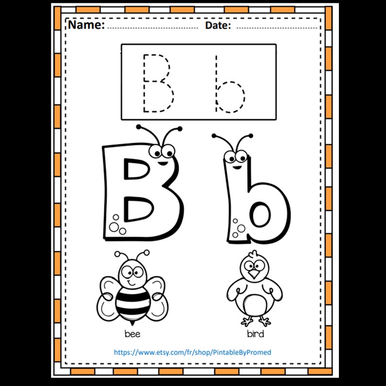 Alphabet Worksheets - Printable - Tracing - Coloring - Homeschool ...