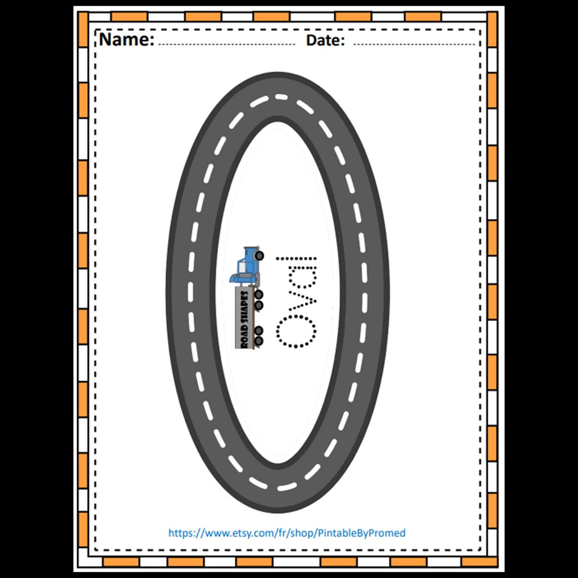 Road Shape Mats – Shapes Activity ,shapes Tracing Road Mats Printable ...