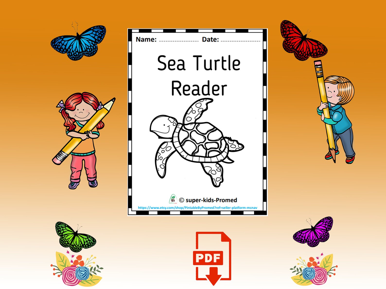 Life Cycle of a Sea Turtle for Kids Printable Reader,life Cycles and ...