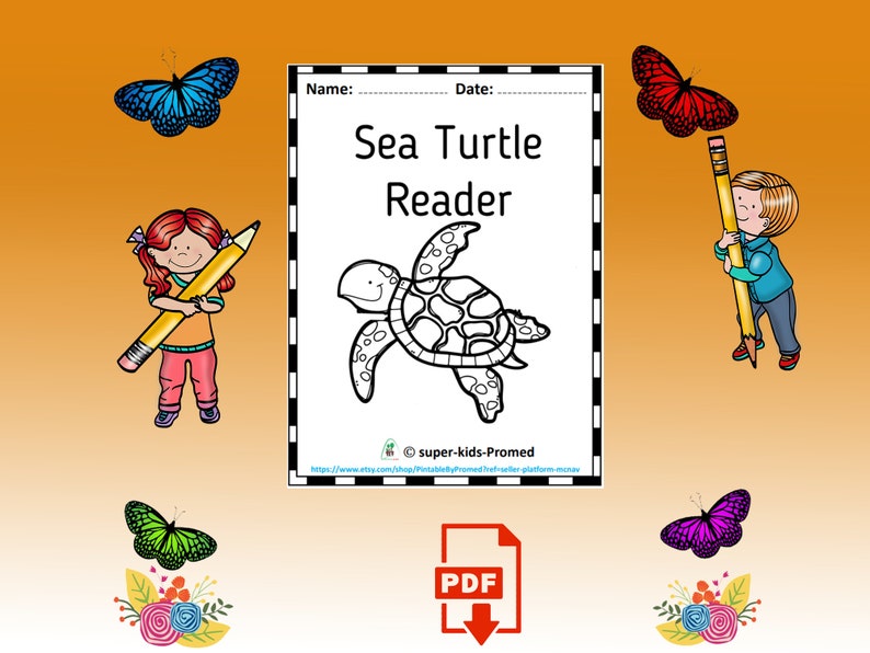 Life Cycle of a Sea Turtle for Kids Printable Reader,life Cycles and ...