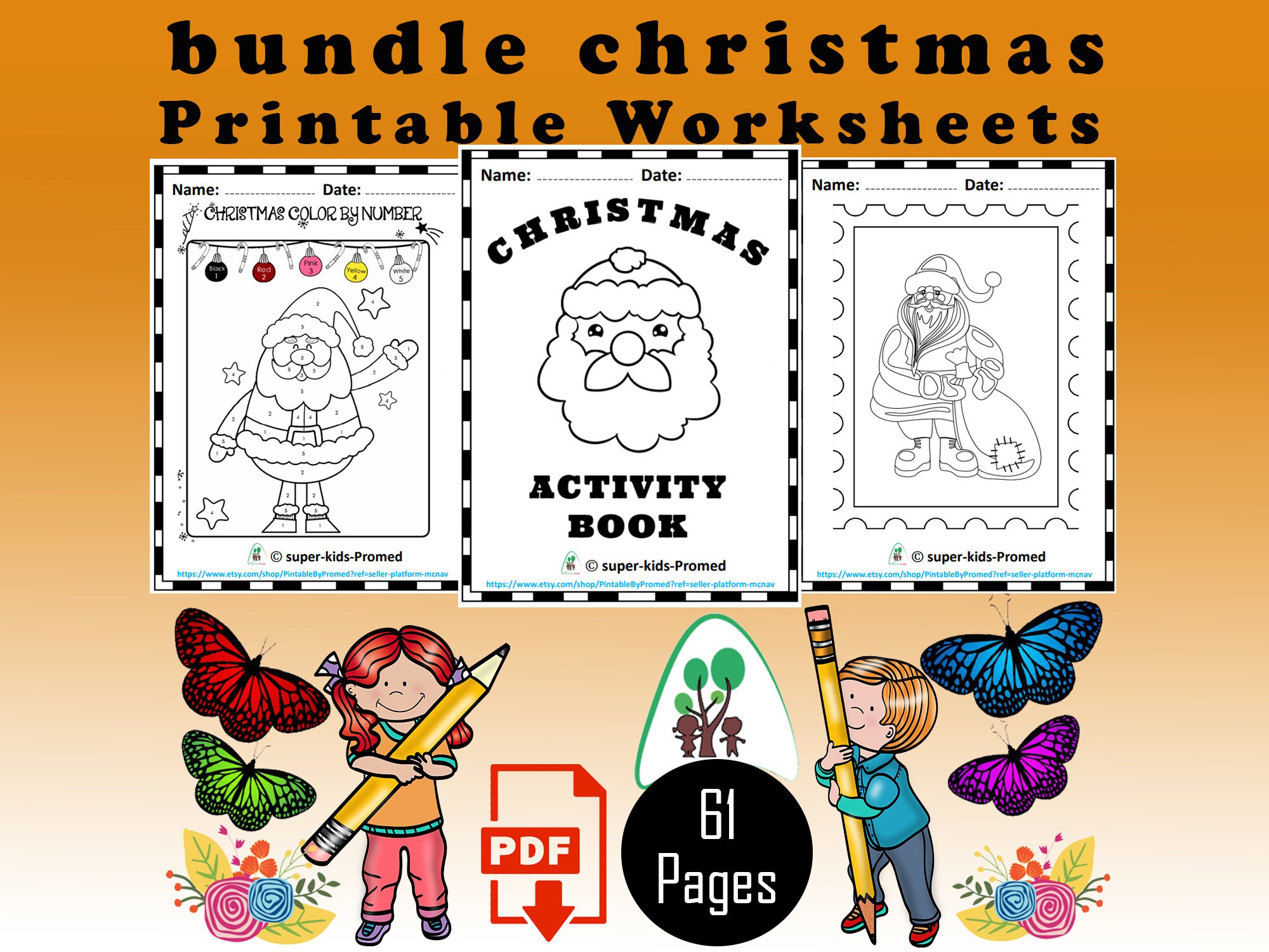 Printable Christmas Activities, Christmas Activity Bundle, Kid's ...