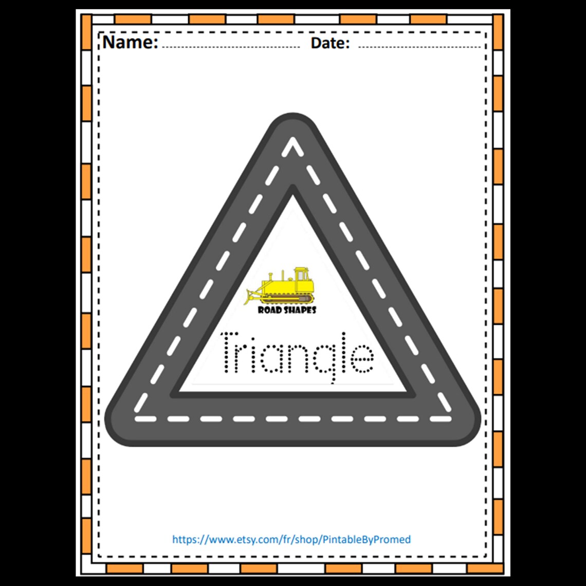 Road Shape Mats – Shapes Activity ,shapes Tracing Road Mats Printable ...