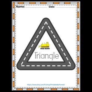 Road Shape Mats – Shapes Activity ,shapes Tracing Road Mats Printable ...