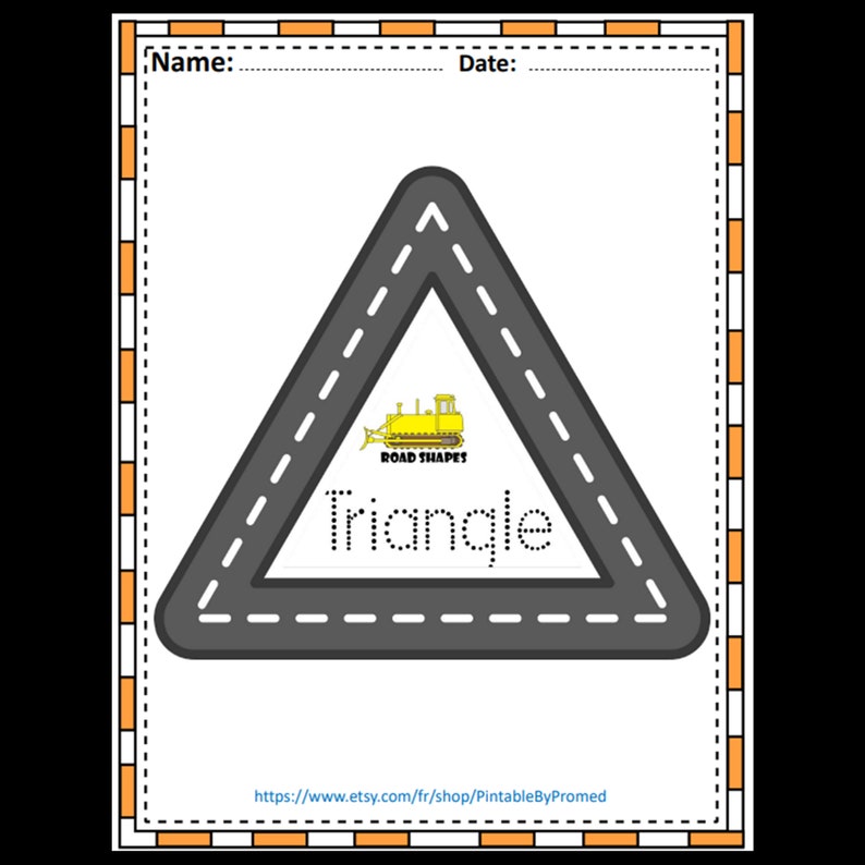 Road Shape Mats – Shapes Activity ,shapes Tracing Road Mats Printable ...