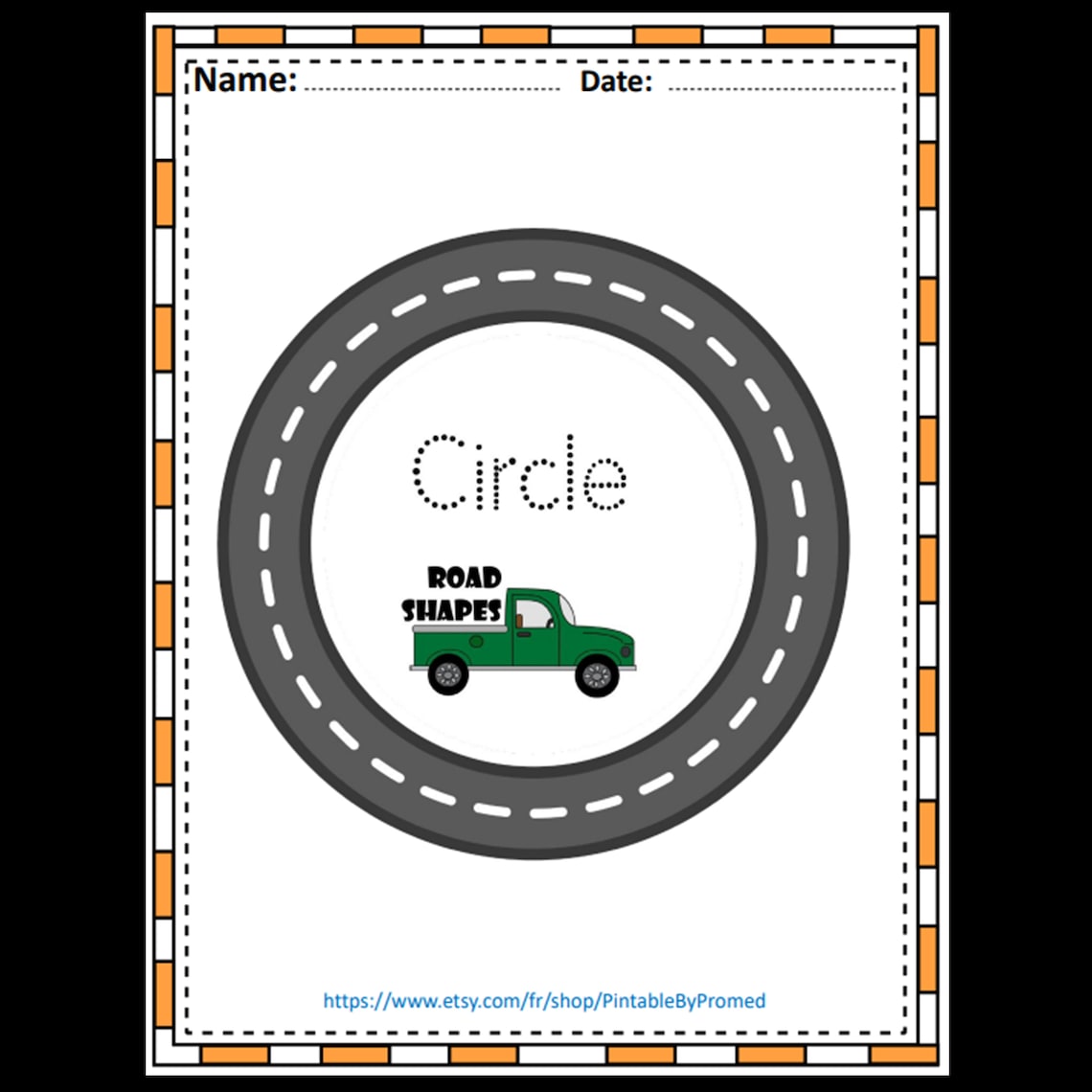 Road Shape Mats – Shapes Activity ,shapes Tracing Road Mats Printable ...