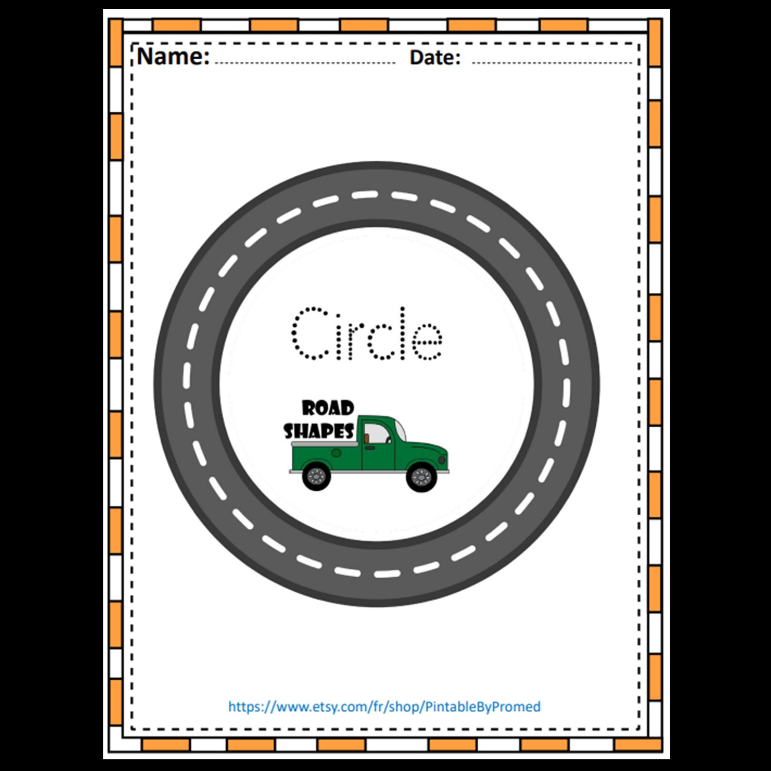 Road Shape Mats – Shapes Activity ,shapes Tracing Road Mats Printable ...