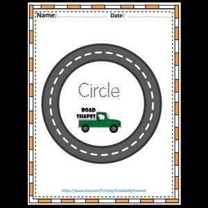 Road Shape Mats – Shapes Activity ,shapes Tracing Road Mats Printable ...