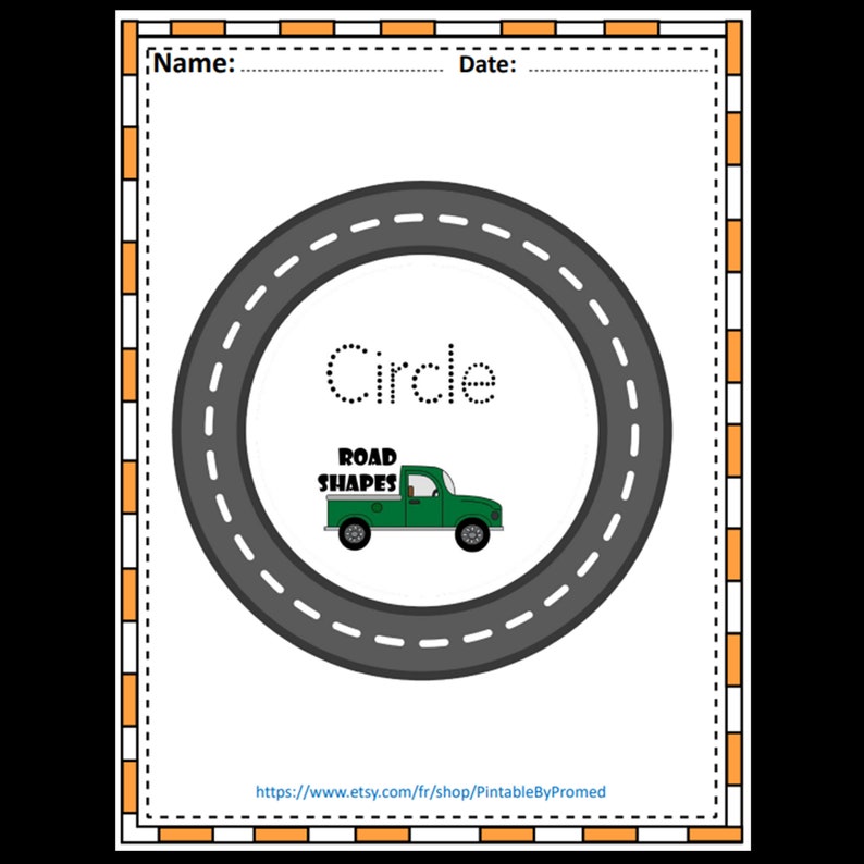Road Shape Mats – Shapes Activity ,shapes Tracing Road Mats Printable ...
