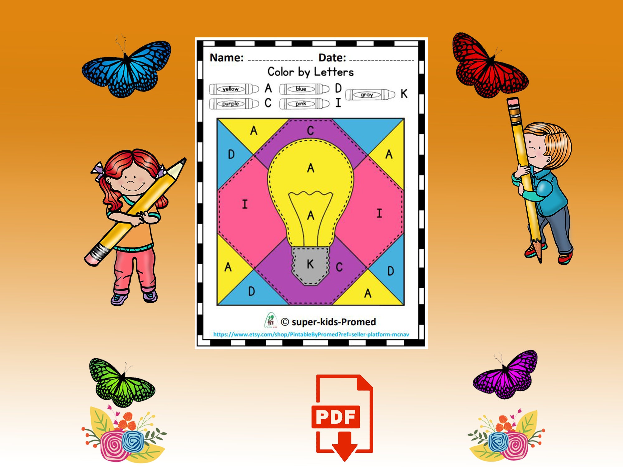 Earth Day Color by Number (color by Letter),spring Color by Number ...