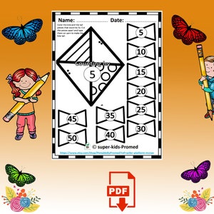 Spring Kite Kids Printable Craft Template, Creative Writing, Paper ...