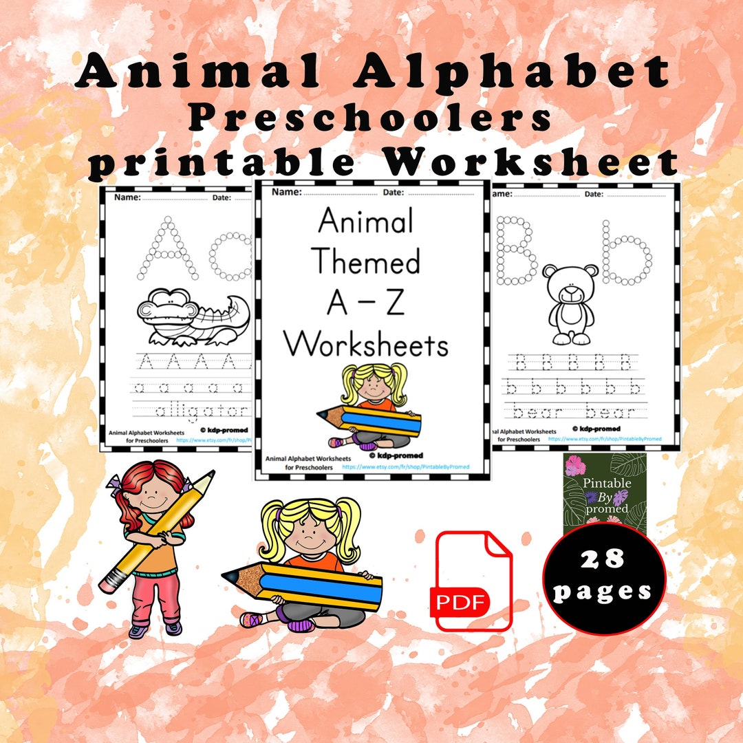 28 Alphabet Worksheets, Upper & Lowercase, Preschool, Kindergarten ...