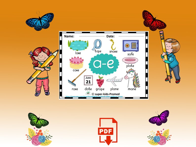 Digraph Posters Colored,printable Digraphs Dab It Worksheets ...