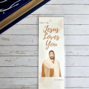 Jesus Loves You Bookmark, Spiritual Bookmark, Book Lover Gift ...