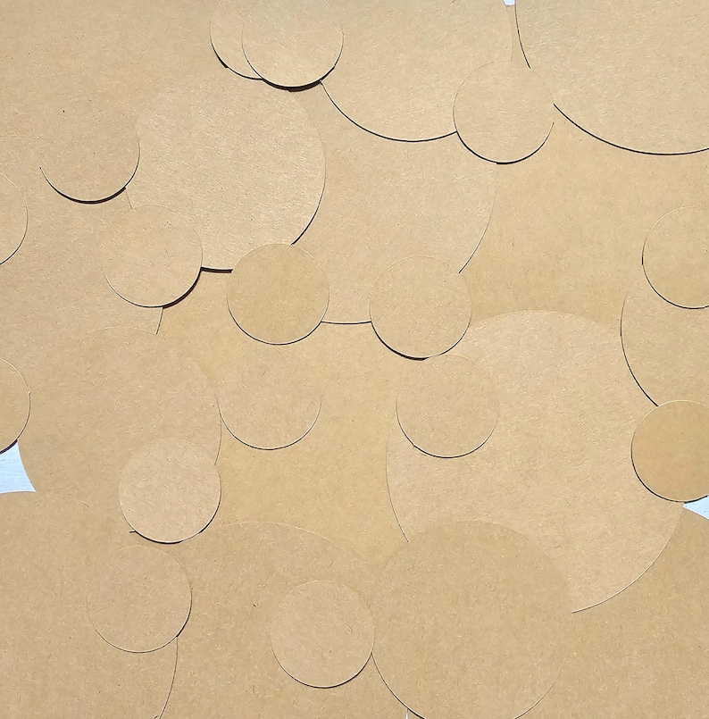 Kraft Paper Circles / Paper Die Cut Circles / Kraft Paper / Circle ...