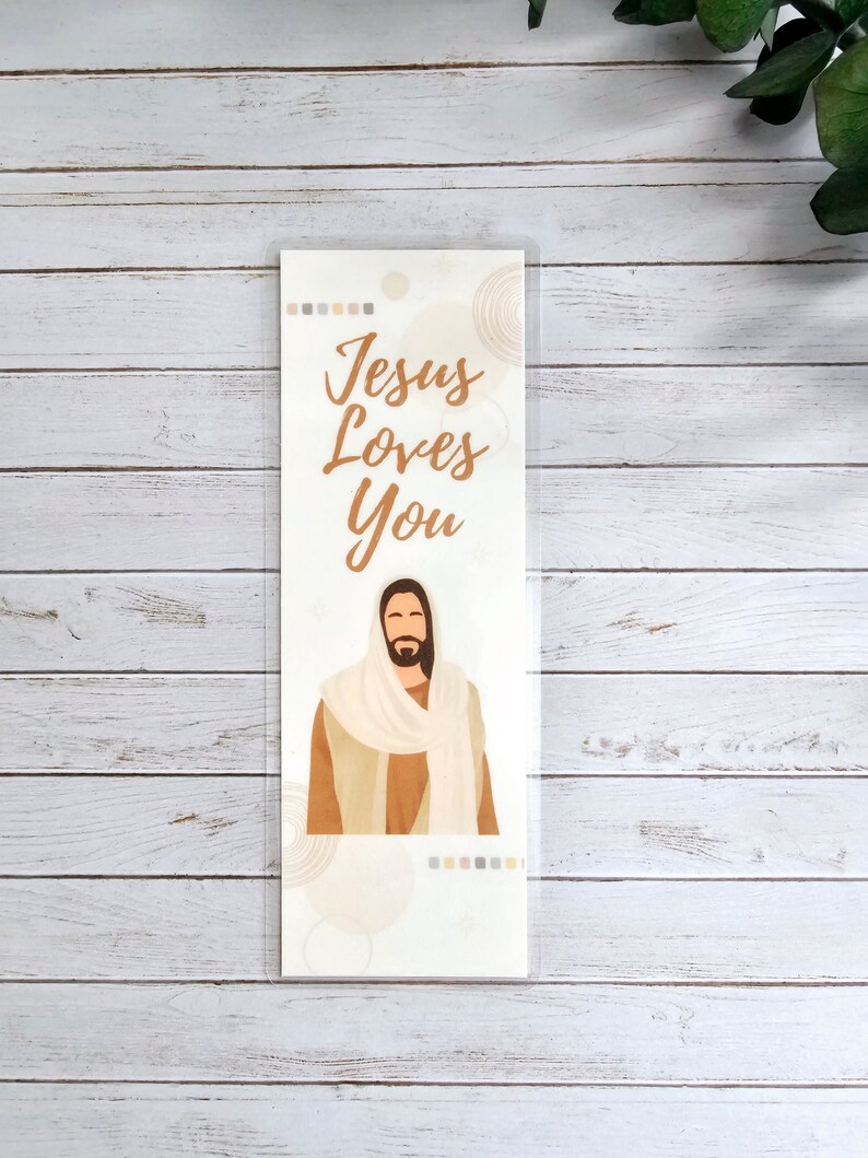 Jesus Loves You Bookmark, Spiritual Bookmark, Book Lover Gift ...