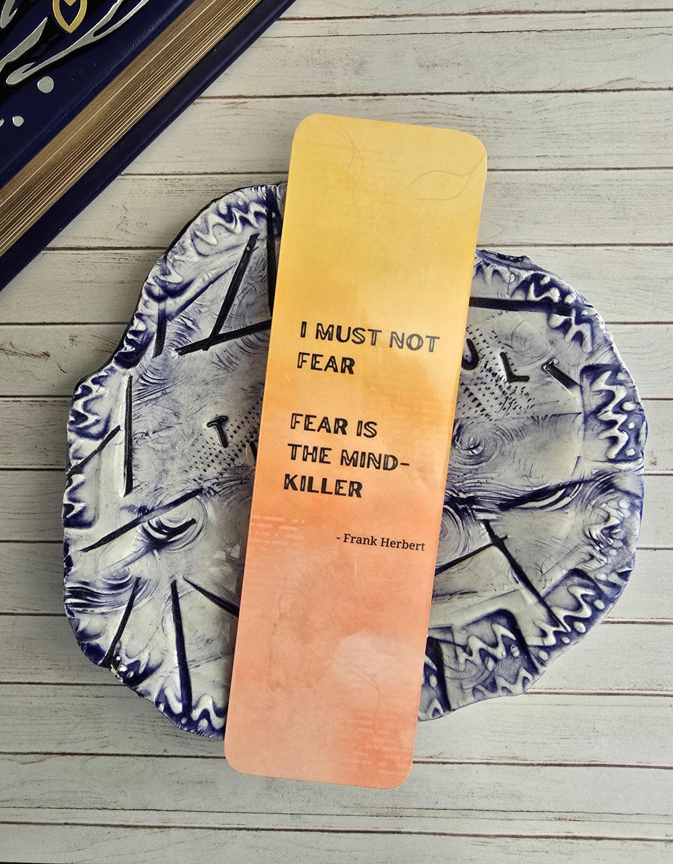 Dune Bookmark, Book Inspired, Movie Inspired, Paul Atreides, Fear is ...