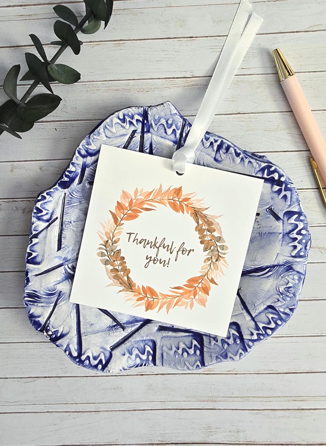 Thankful for You Gift Tag Printable, Digital DIY Print, Treat Tag, Fall ...