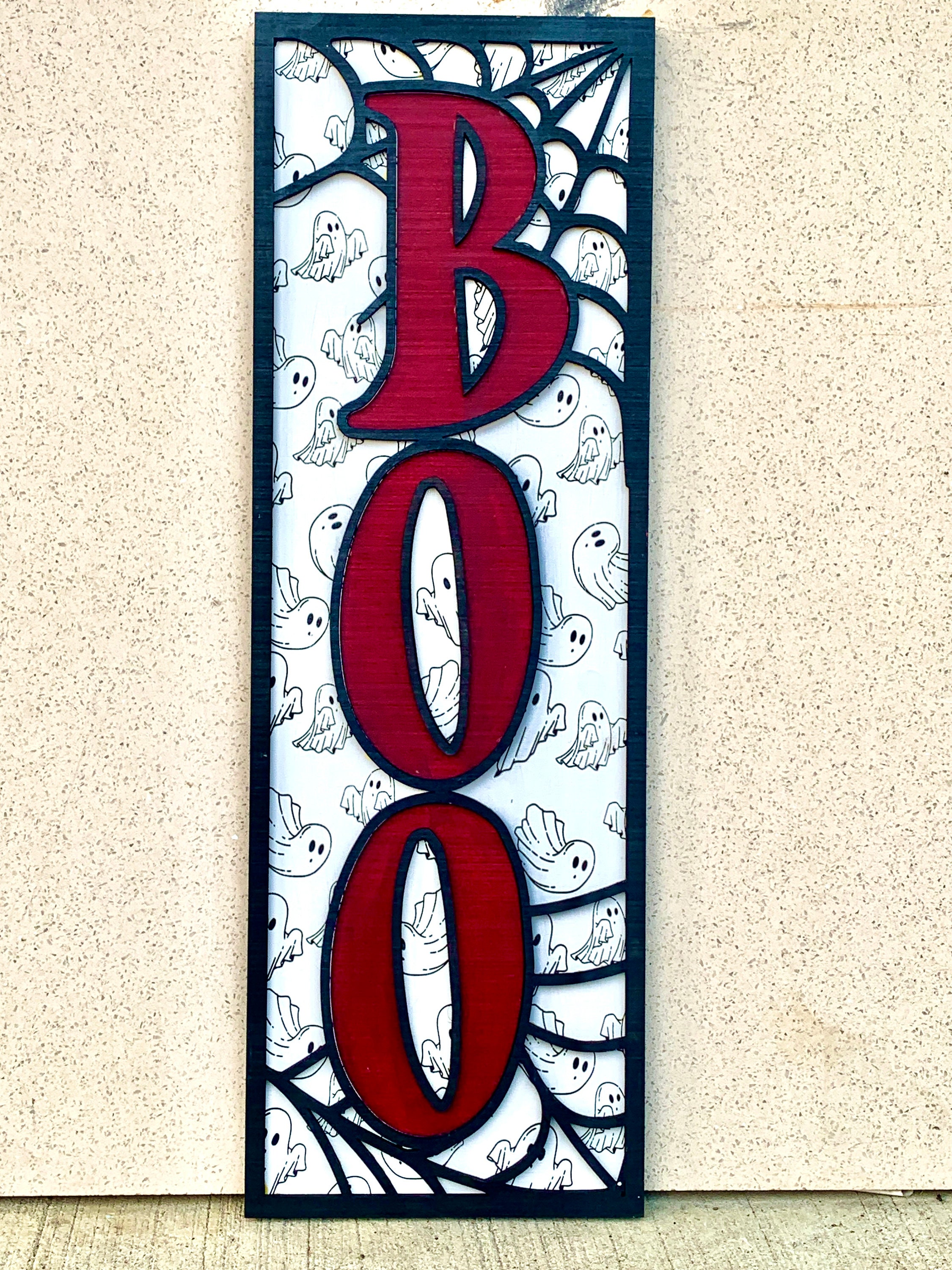 Halloween BOO Porch Decor Sign SVG Halloween Multilayered - Etsy