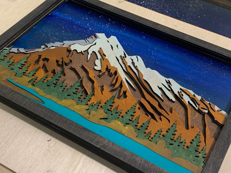 Mount Rundle Multilayered File, Canadian Mountains SVG, Mountains and ...