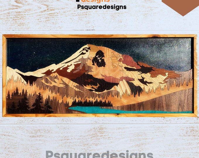 Three Sisters Canmore Alberta Quilt Pattern Laser Cut Art Mountains and ...