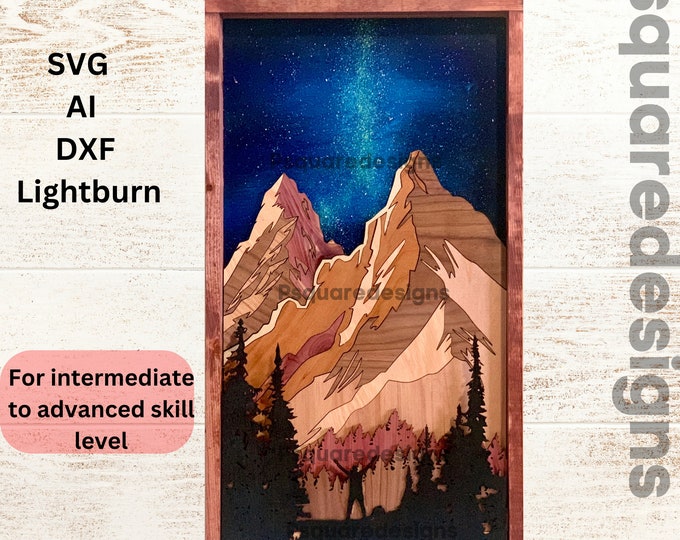 Three Sisters Canmore Alberta Quilt Pattern Laser Cut Art Mountains and ...