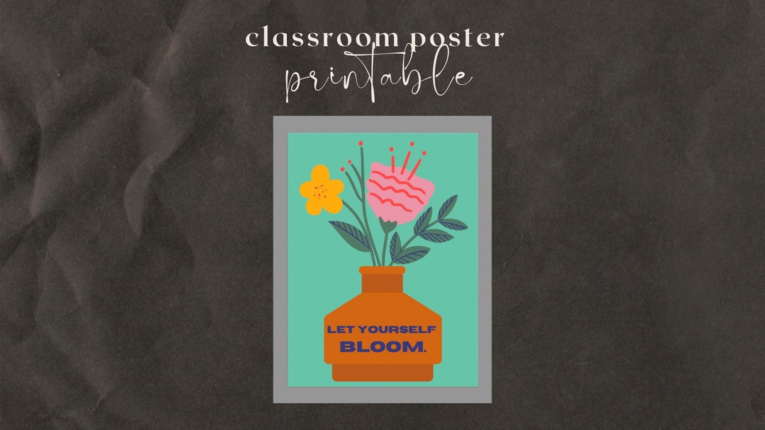 Inspirational Classroom Poster - Etsy