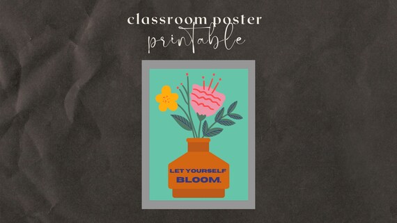 Inspirational Classroom Poster - Etsy