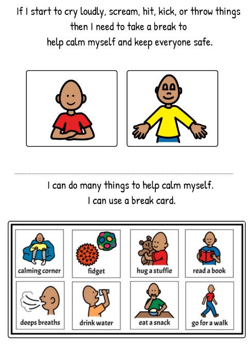 Boardmaker Social Story: Big Feelings and Tantrums at School (older ...