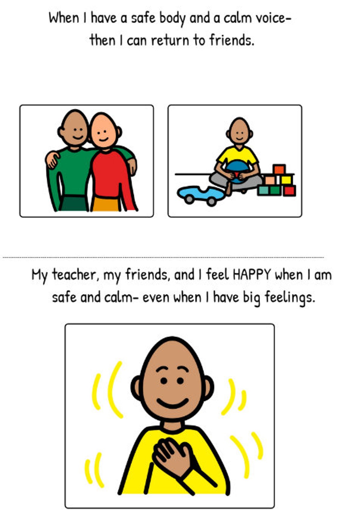 Boardmaker Social Story: Big Feelings and Tantrums at School older ...