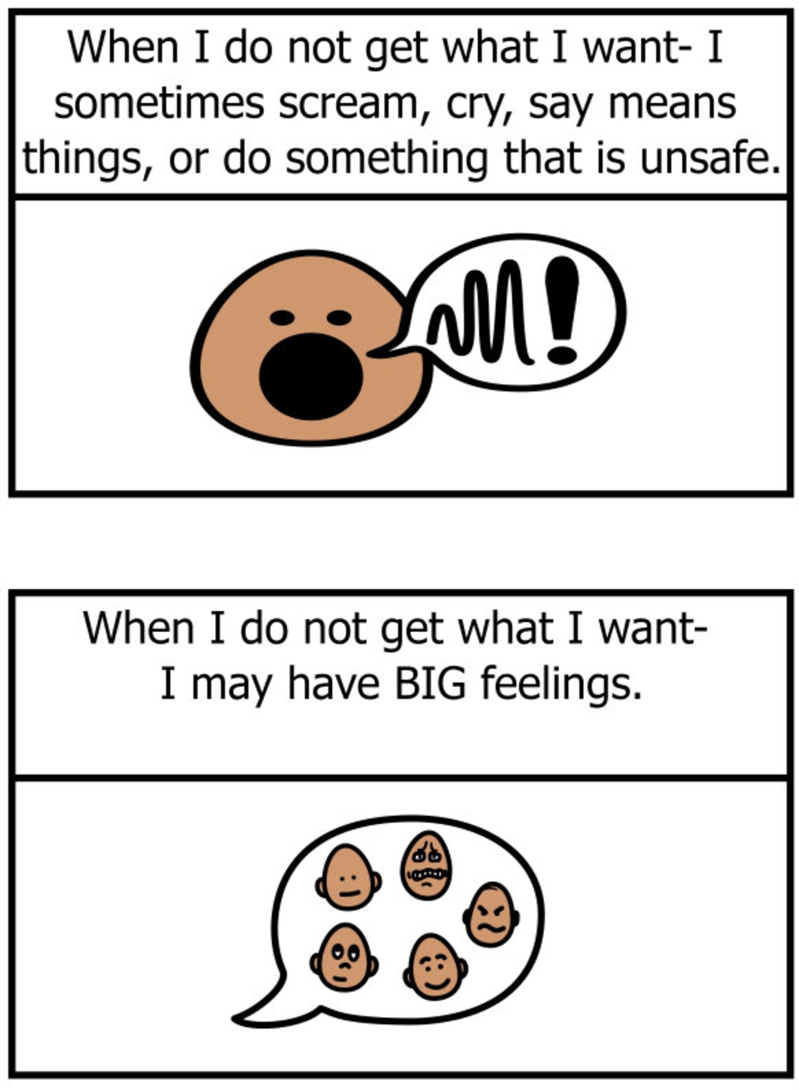 Boardmaker Social Story: Big Feelings and Tantrums at School (younger ...