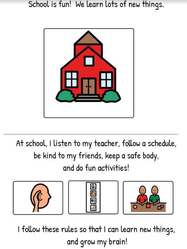 Boardmaker Social Story: Big Feelings and Tantrums at School (older ...