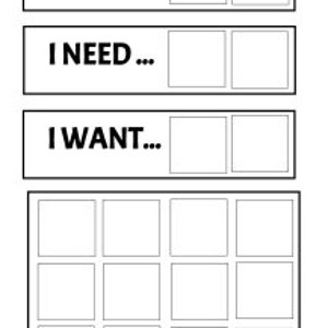 Boardmaker I Feel, I Need, I Want Card/create Your Own PEC Visual - Etsy