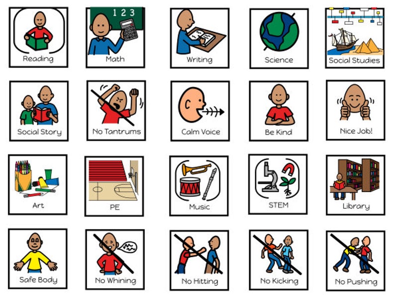 Boardmaker Daily Schedule PEC Board - Etsy