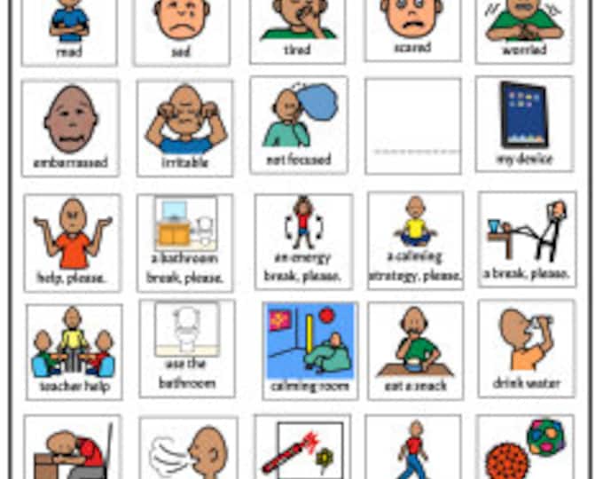 Boardmaker Take a Break/create Your Own Break Card PEC Visual - Etsy Canada