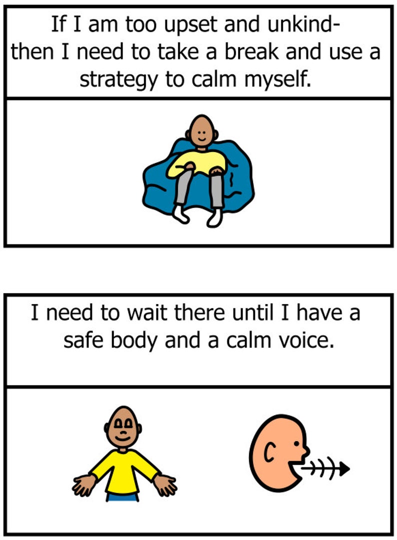 Boardmaker Social Story: Big Feelings and Tantrums at School (younger ...