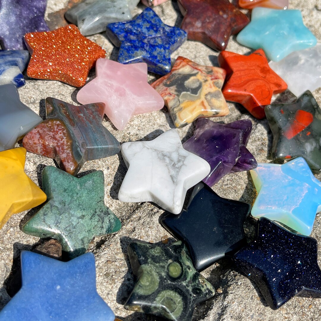 Mini Crystal Star Gemstone Star for Jewlery Making Reiki - Etsy