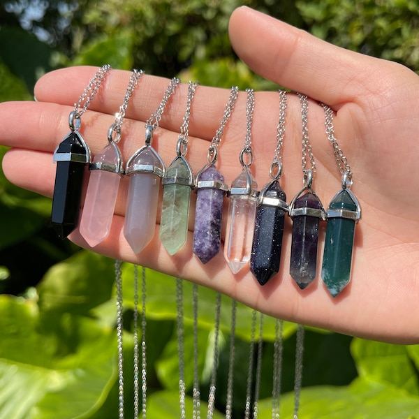 Stone Point Necklace - Etsy