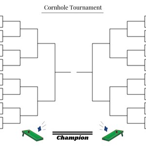 Cornhole Bracket, Sports Bracket, 4 Printable Sports Brackets, 32, 16 ...