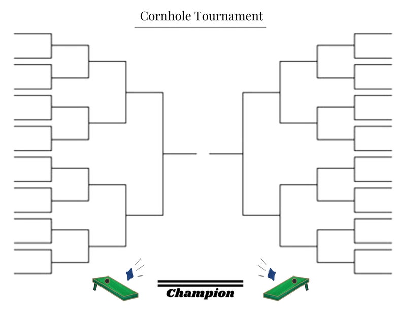 Cornhole Bracket, Sports Bracket, 4 Printable Sports Brackets, 32, 16 ...