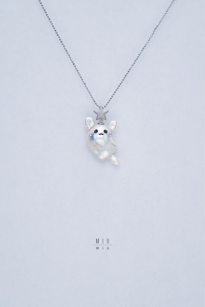 Handmade Baroque Pearl Animal Pendant: Gold-plated Sterling Silver ...