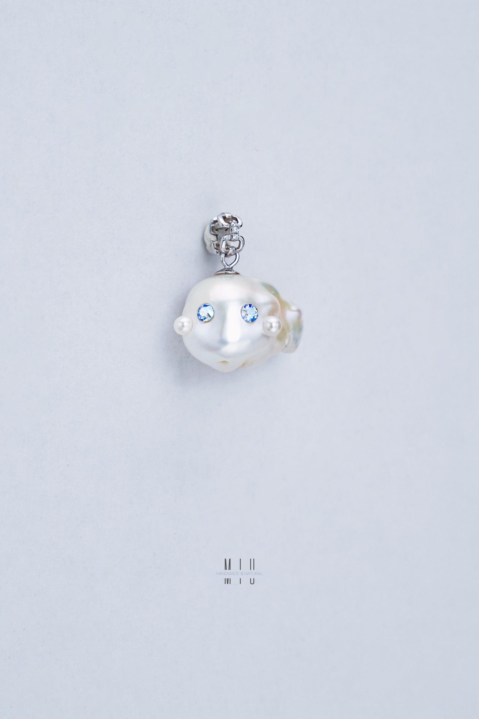 Handmade Baroque Pearl Animal Pendant: Gold-plated Sterling Silver ...