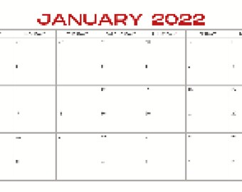 Printable Blank Rainbow Calendar PDF With BONUS Yearly Dates - Etsy