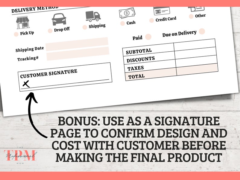 Custom Sign Order Form Editable Template, Canvas and Wood Sign Order ...