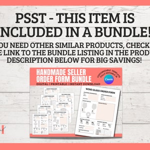 Custom Sign Order Form Editable Template, Canvas and Wood Sign Order ...