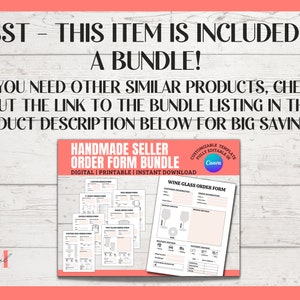 Custom Tshirt Order Form Editable Template, T-shirt Order Forms for ...