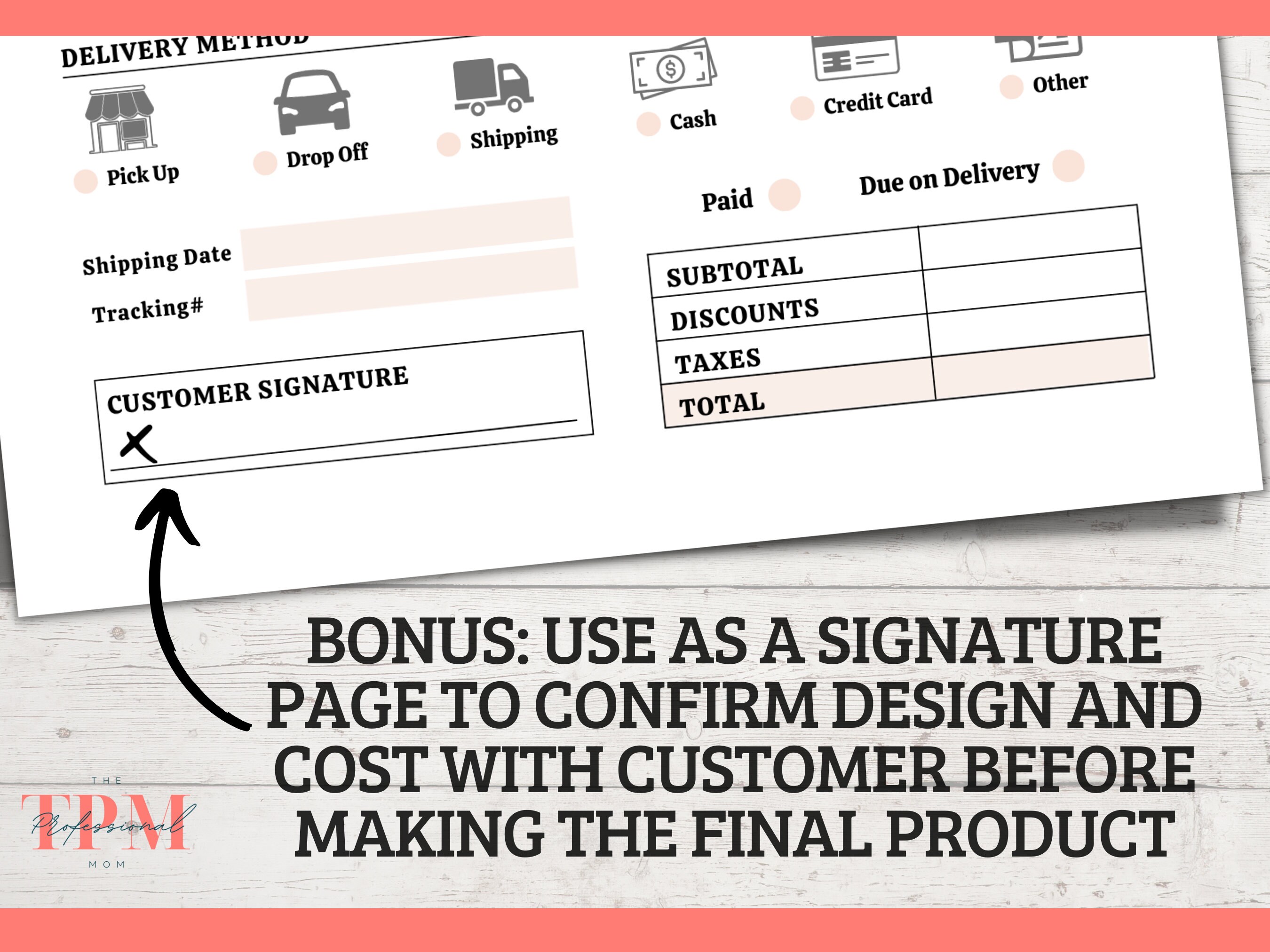 Custom Order Form Editable Template, Handmade Seller Order Forms, Canva ...